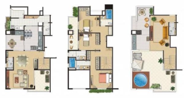 Projetos de Casas Tríplex