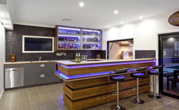 Decoração com Bar Contemporâneo