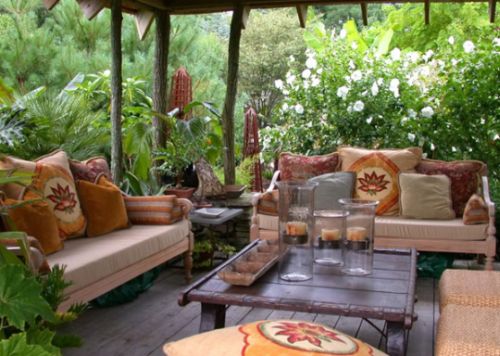 Decoração Rústica para Varandas e Jardins