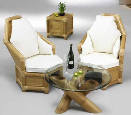 Decoração com Móveis de Bambu