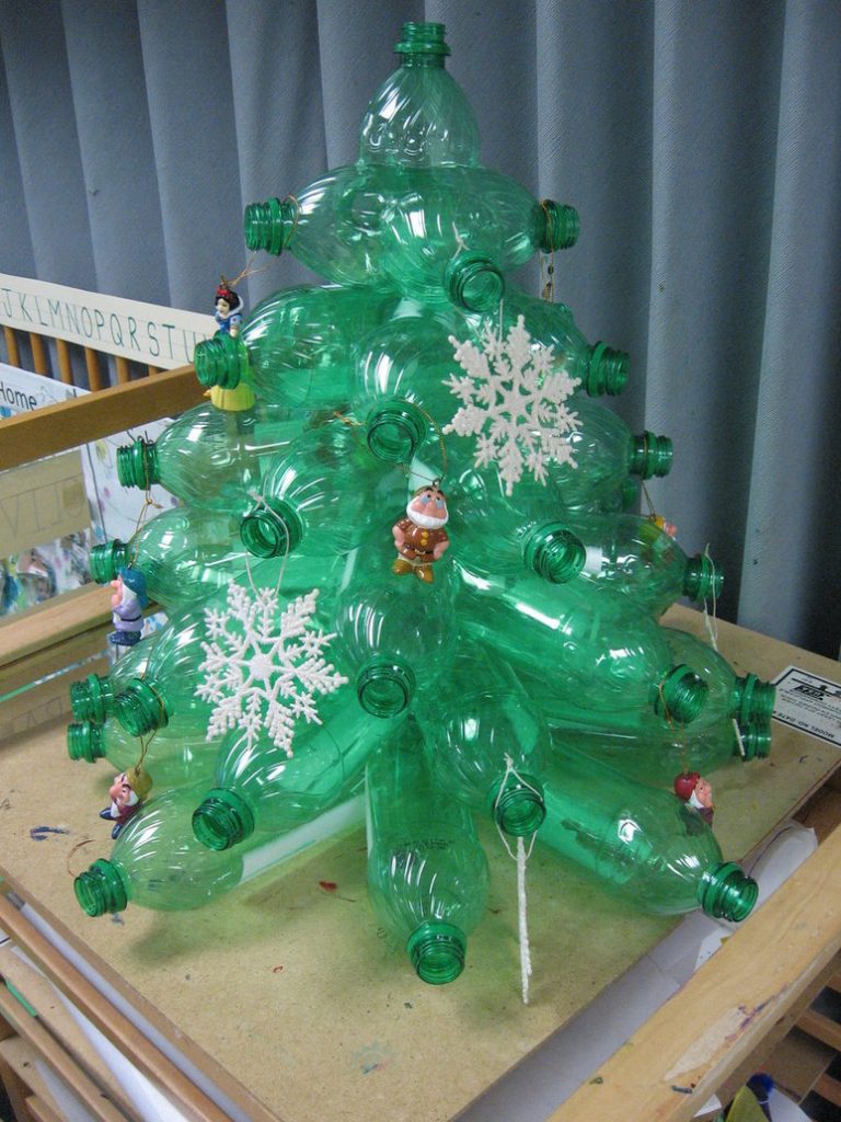 Como Fazer uma Árvore de Natal com Material Reciclável