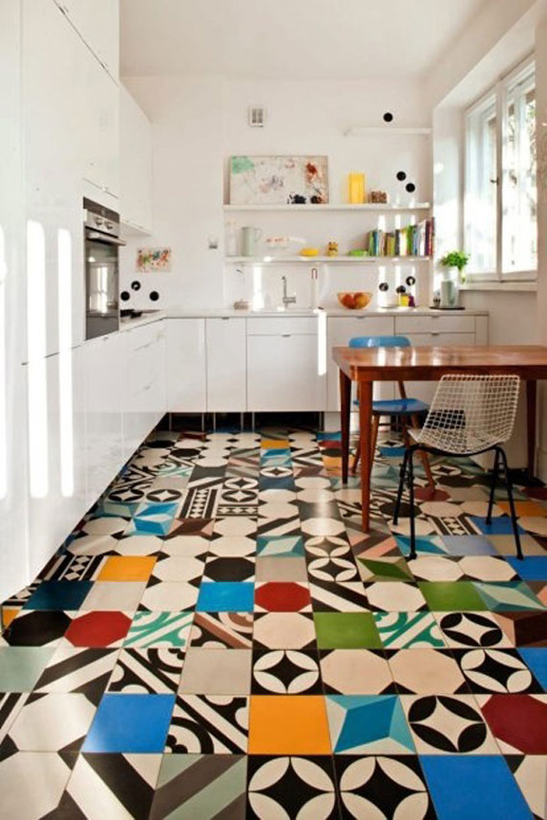 Decoração com Pisos Coloridos