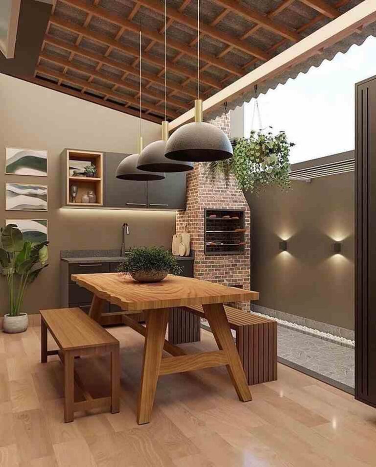 Área Gourmet Rústica: ideias modernas e simples de fazer