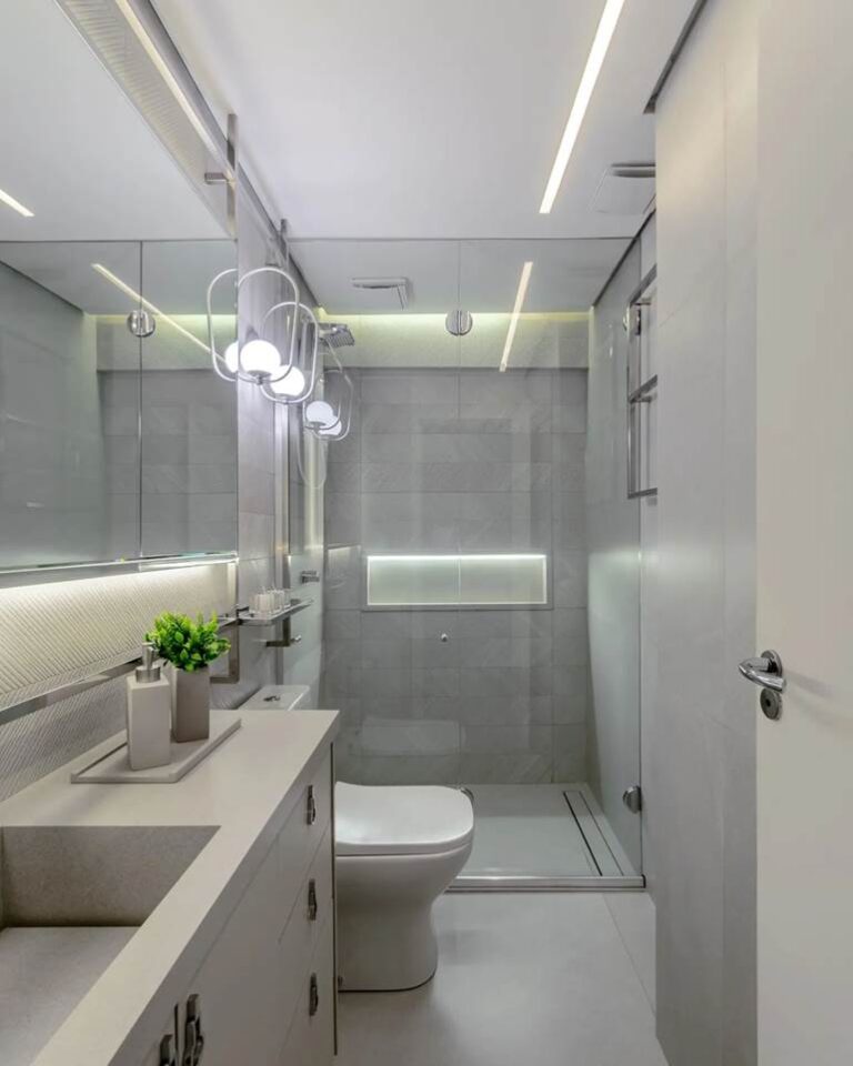 Box até o teto: 30 ideias modernas para deixar o banheiro aconchegante