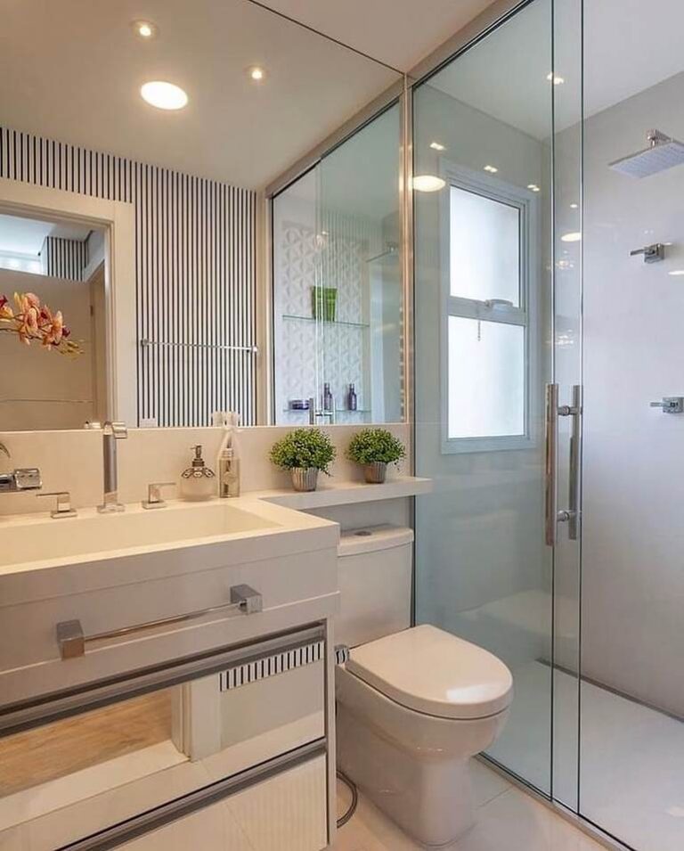 Box até o teto: 30 ideias modernas para deixar o banheiro aconchegante